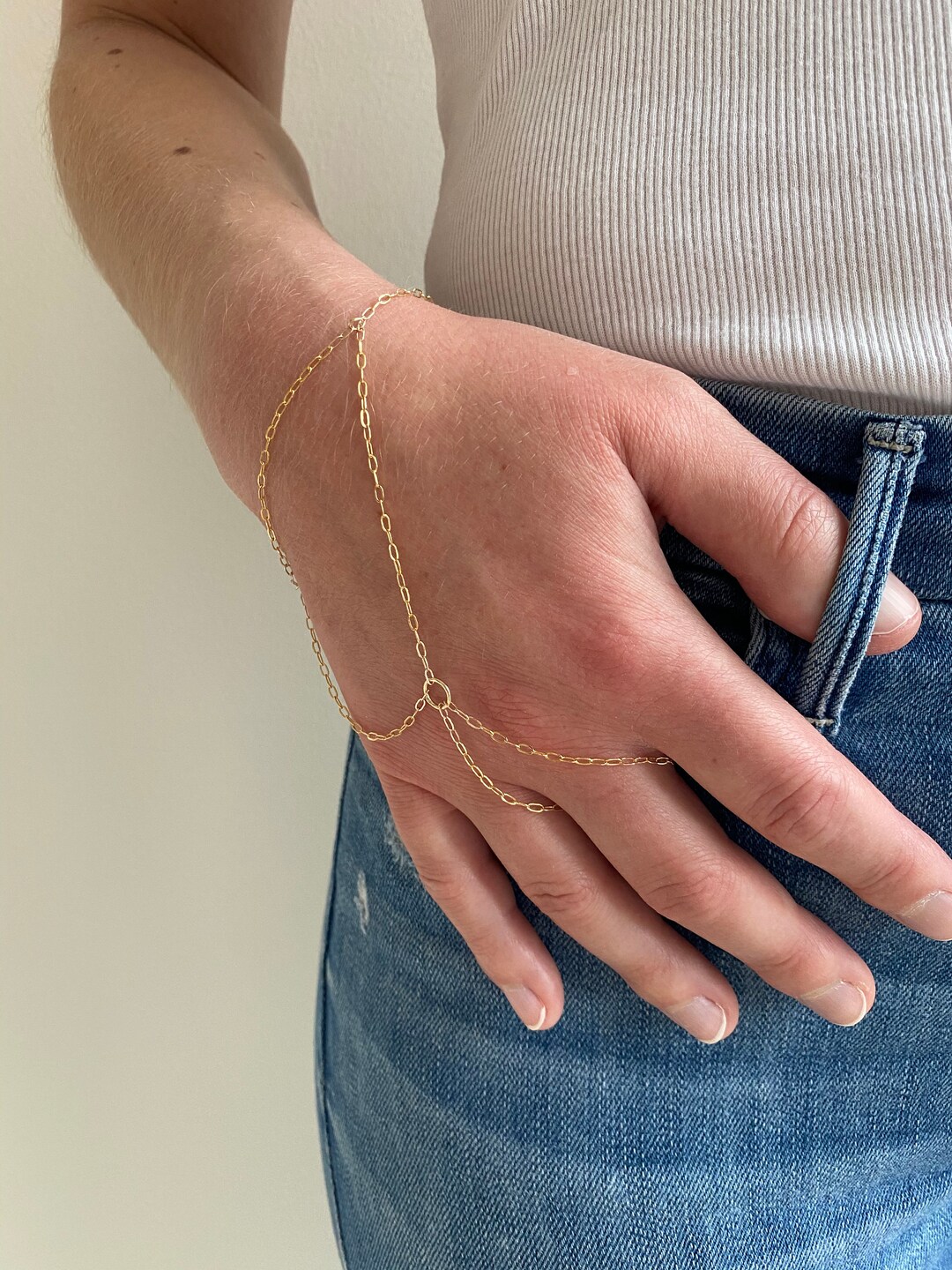 Hand Chain, Gold Bracelet and Ring, Gold Chain, Bracelet and Ring ...