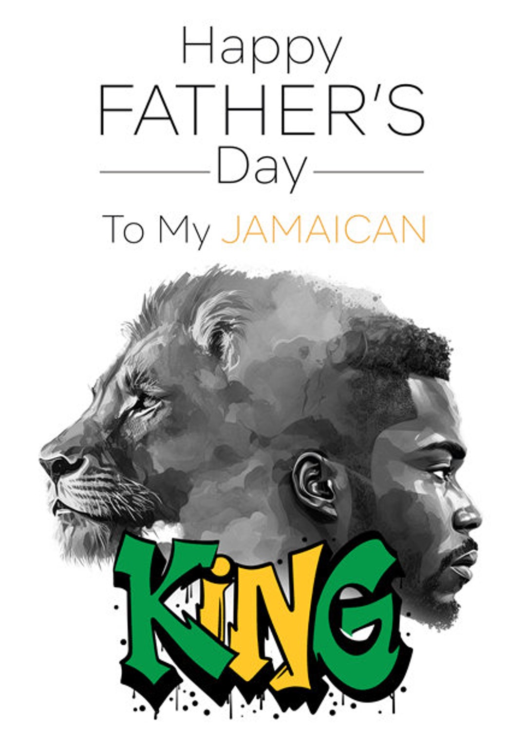 Personalised Jamaican Father's Day Card, Jamaican, Black Father ...