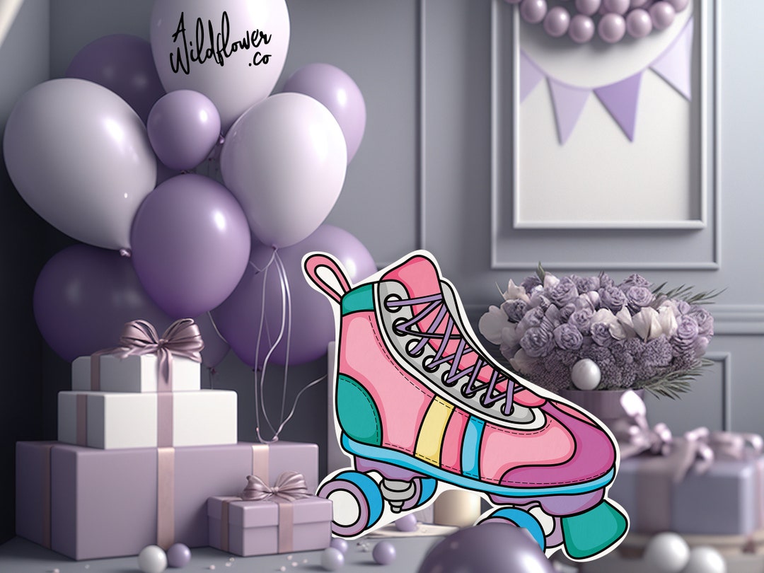 Resizeable Roller Blade Cutout, Large Skate Standee, Sports 70s Party ...