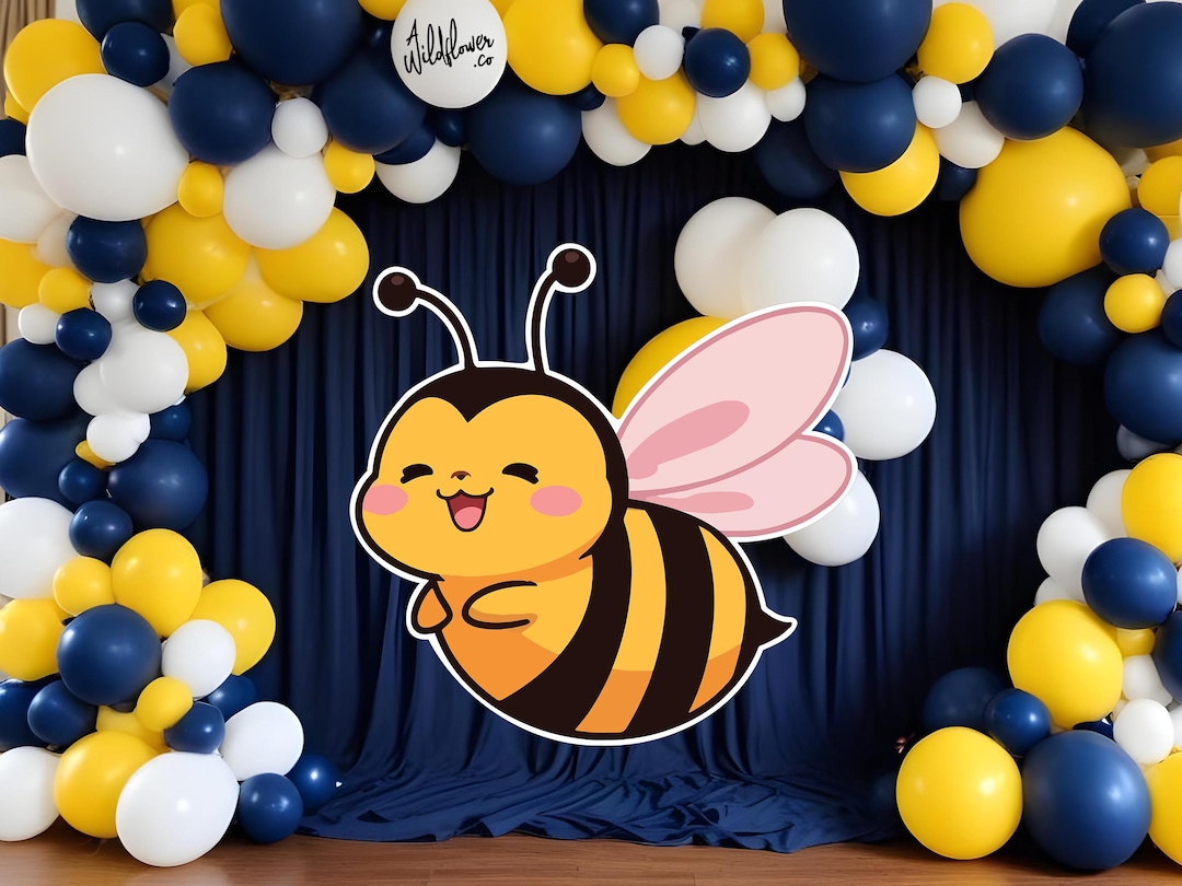Cute Bee Cut Out, Large Resizable Insect Standee, Party Decor, Cake ...