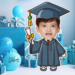 Graduation Custom Face Cutout, Resizable Grad School Standee, Preschool ...