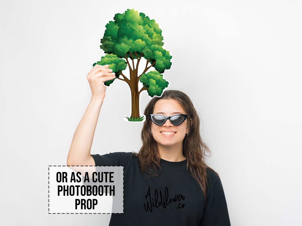 Resizable Trees Cutout, Large Green Standee, Birthday Party Decor ...