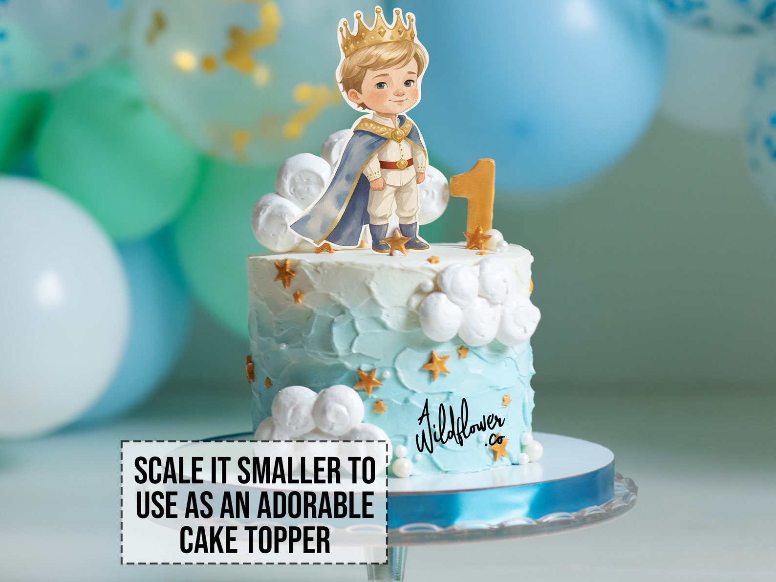 Large Prince Cutout, Resizable King Standee, Royalty Party Decor, Crown ...