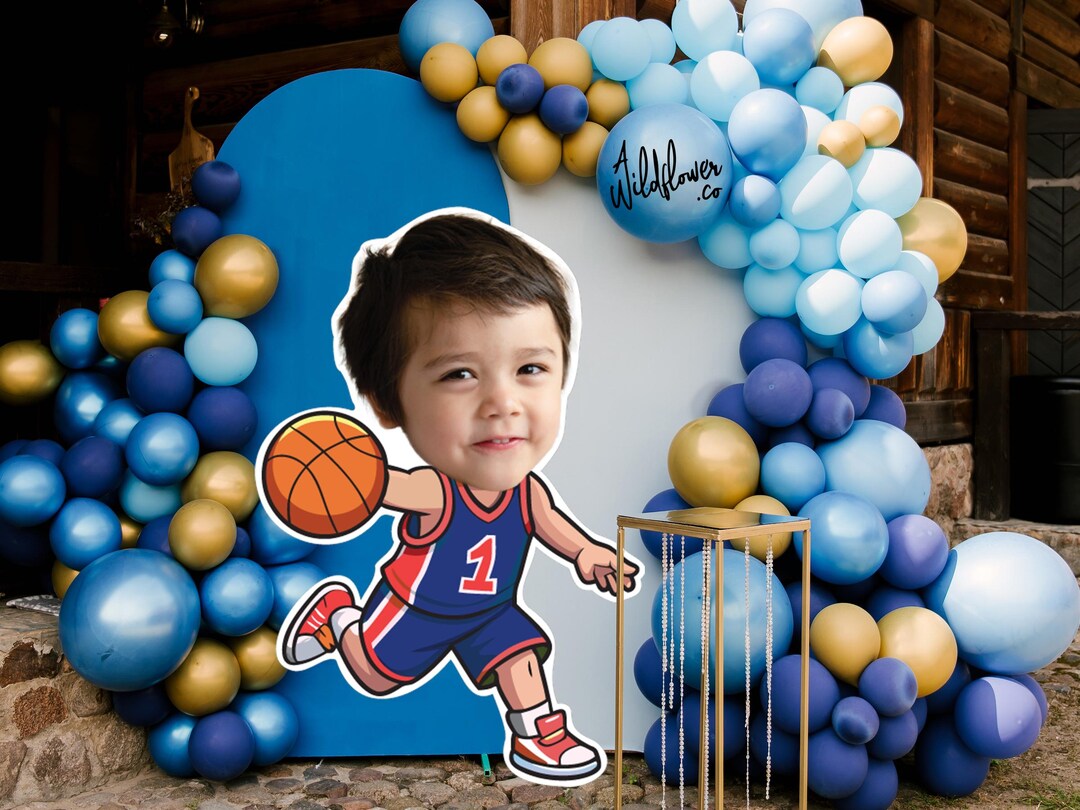 Basketball Custom Face Cutout, Resizable Sports Standee Party Decor ...