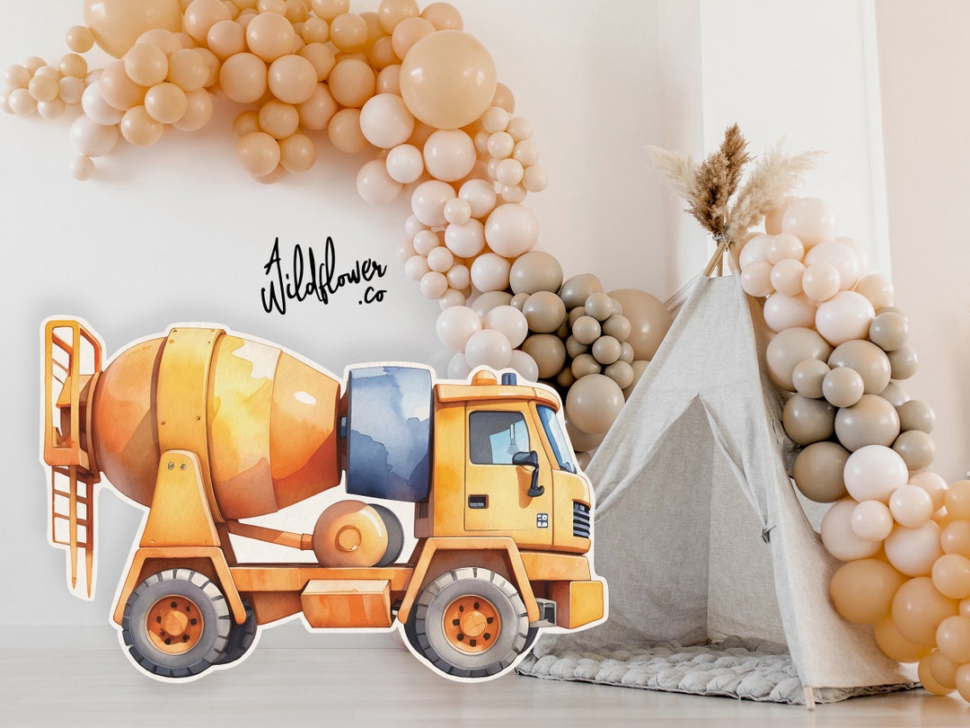 Excavator Cut Out, Large Resizable Watercolour Construction Standee ...