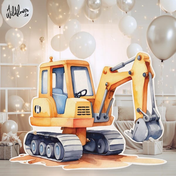 Excavator Party Decorations - Etsy