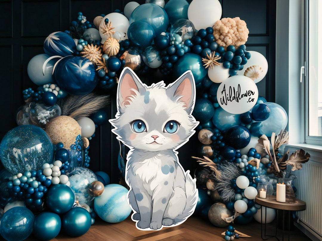 Resizeable Watercolour Cat Cut Out, Large Animal Standee, Cute Anime ...