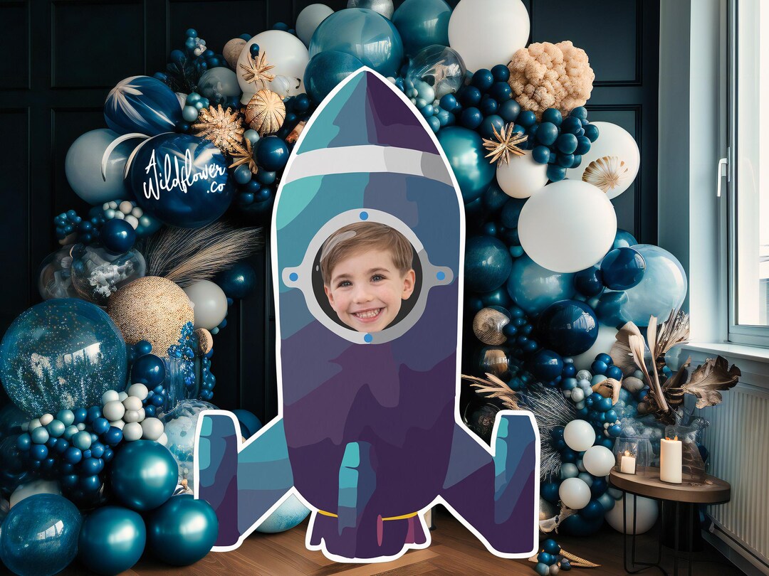 Rocket Custom Face Cutout, Resizable Space Planet Standee, Astronaut ...