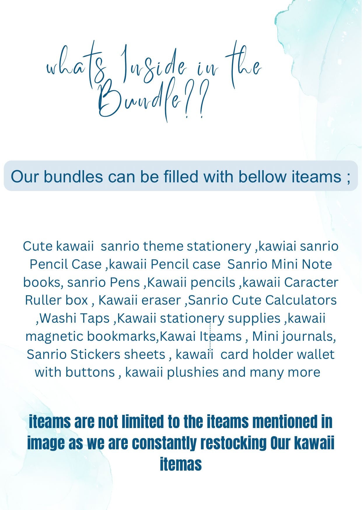 Kawaii Mystery Box Kawaii Bundles Kawaii Stationery Cute Surprise ...