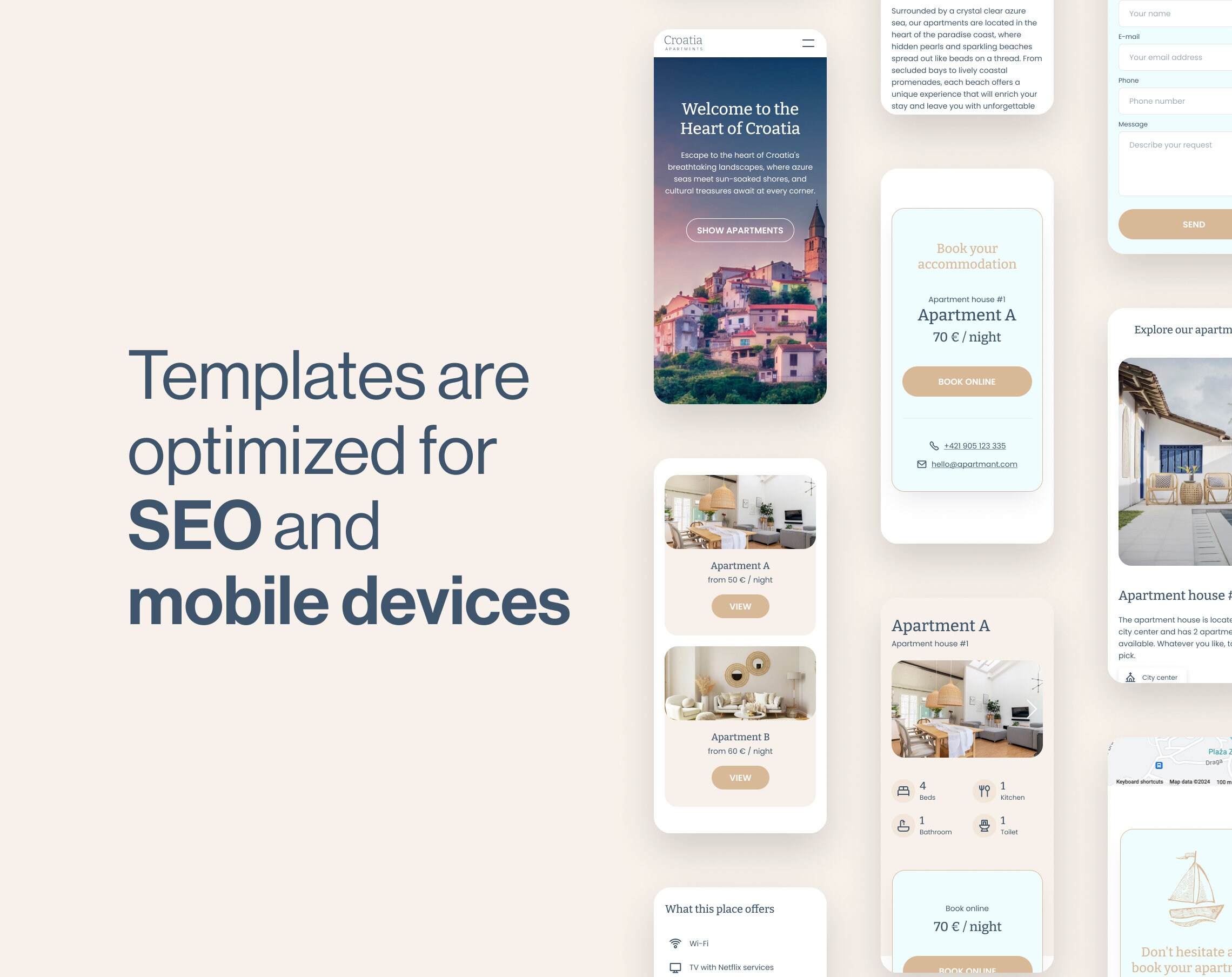 Airbnb Wix Booking Website Design Template for Vacation Rental - Etsy