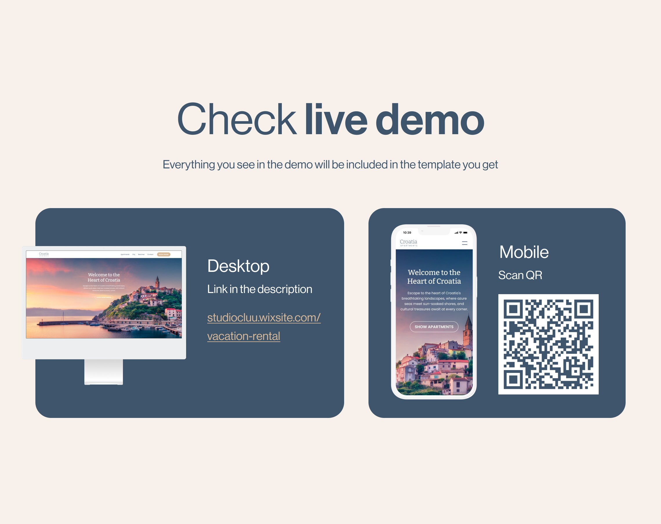Airbnb Wix Booking Website Design Template for Vacation Rental - Etsy