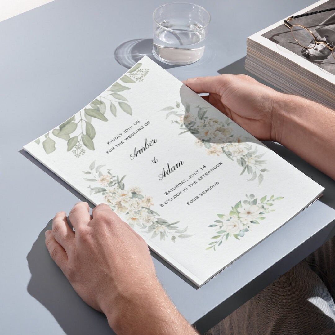 Modèle De Faire-part De Mariage, Faire-part De Mariage Imprimable ...