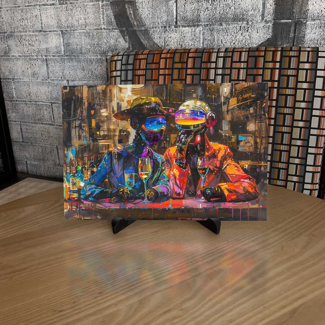 Trippy Aliens Poster Trippy Space Art Printed on Metal, Unique Wall ...