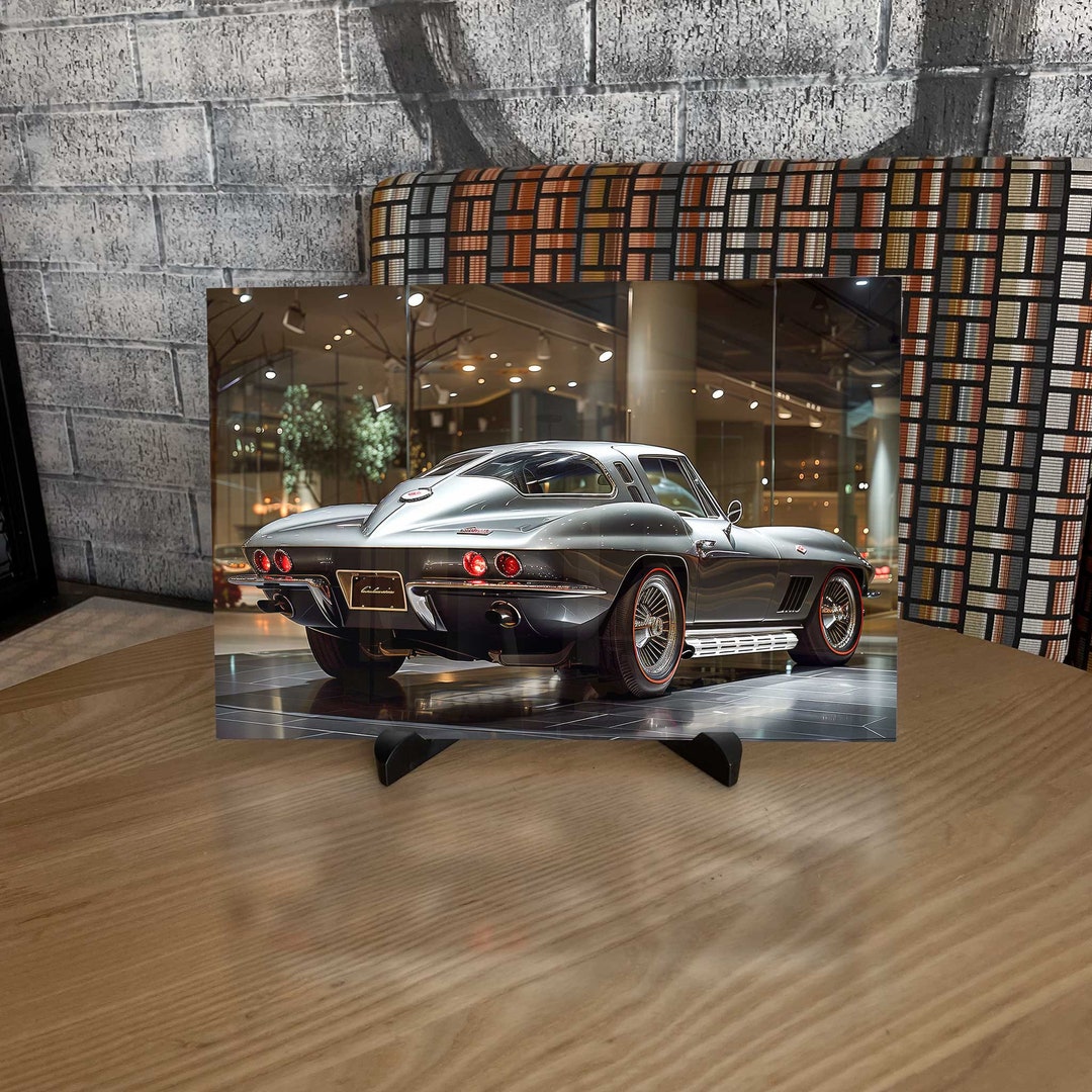 1967 Chevrolet Corvette C2 Digital Printable Poster, Chevy Vintage Car ...