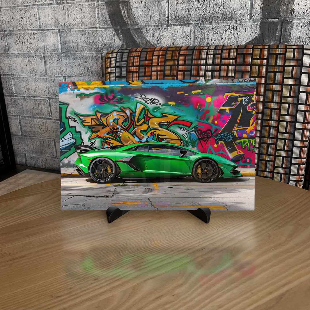 Lamborghini Metal Poster Aventador SVJ Art Supercar Wall Decor ...
