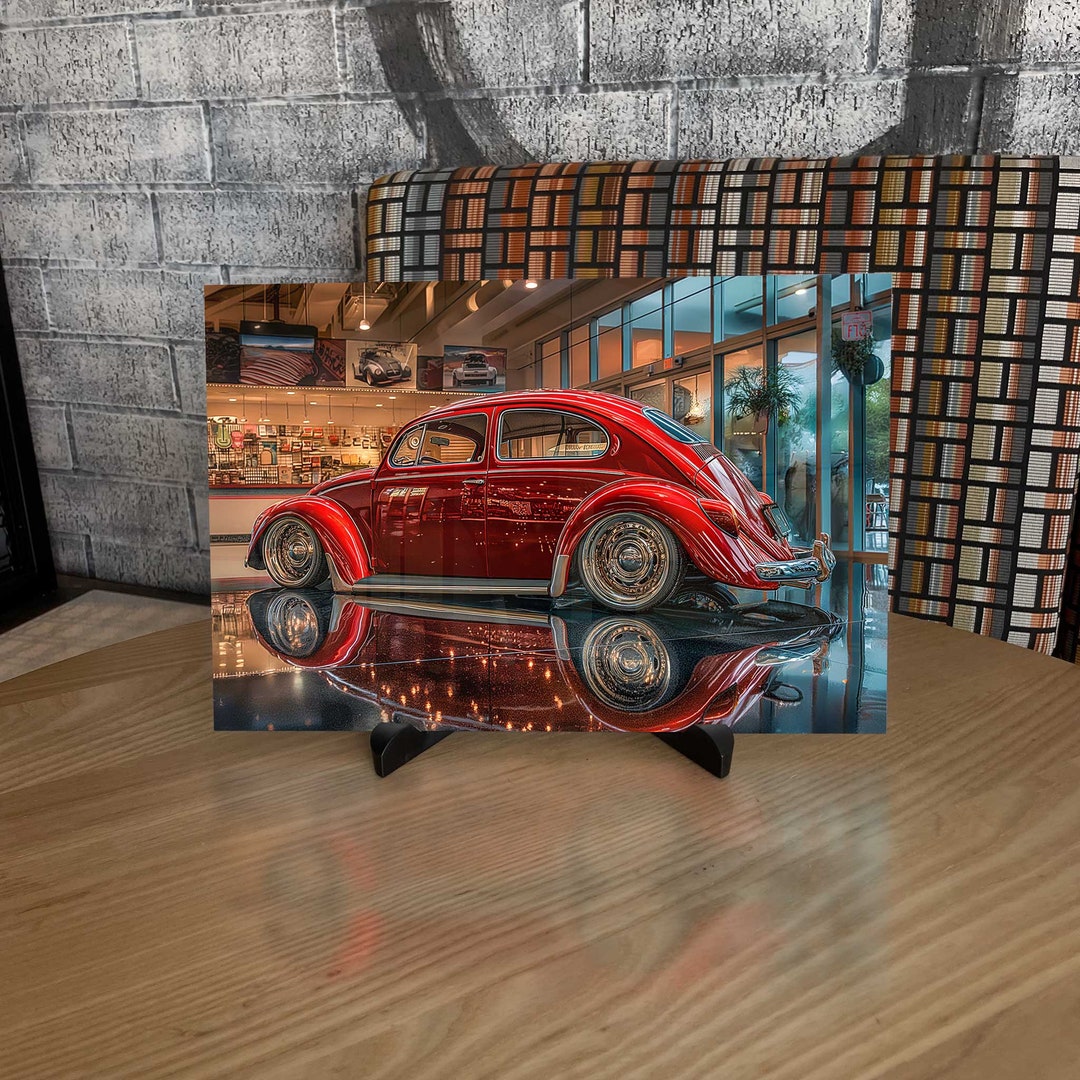 1958 Volkswagen Beetle Poster: Retro Metal Print for VW Enthusiasts ...
