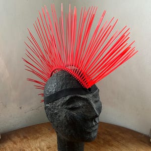 Mohawk Mohawk Sunbeam Crown, Mohawk Red ,festival Headpiece, Burning ...