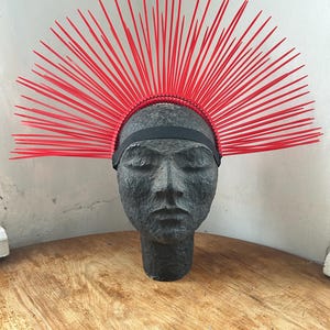 Mohawk Mohawk Sunbeam Crown, Mohawk Red ,festival Headpiece, Burning ...