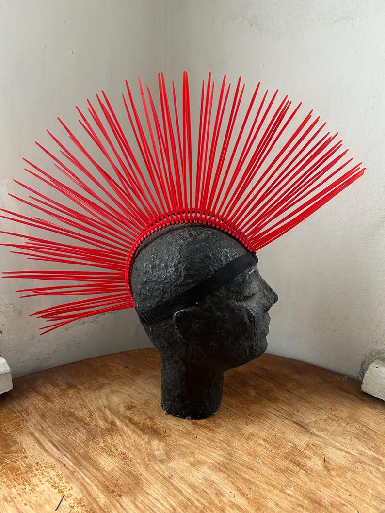 Mohawk Mohawk Sunbeam Crown, Mohawk Red ,festival Headpiece, Burning ...
