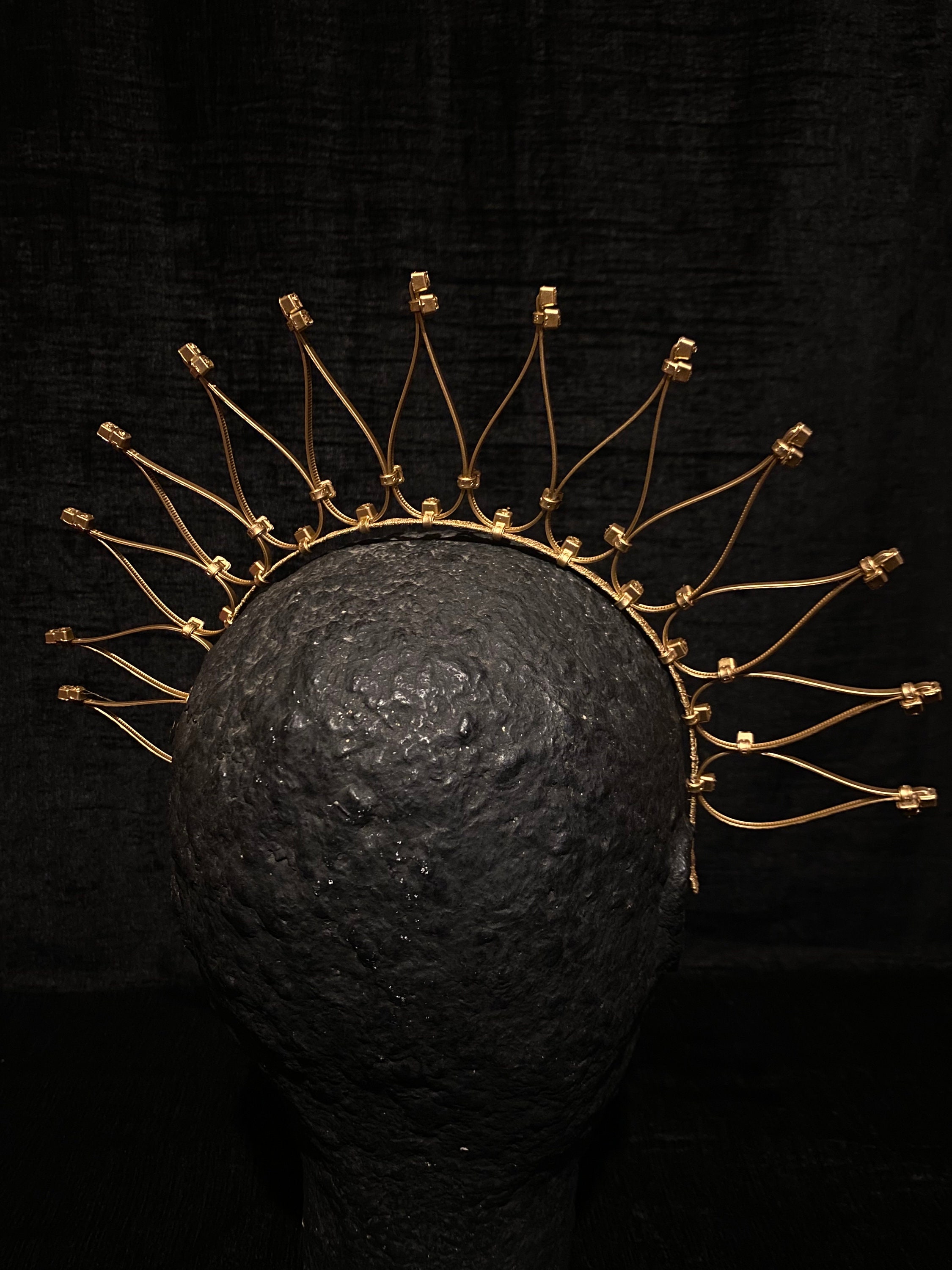 Halo Crown.golden Crown, Sunburst Crown Halo Crown, Headwear, Moon Baby ...