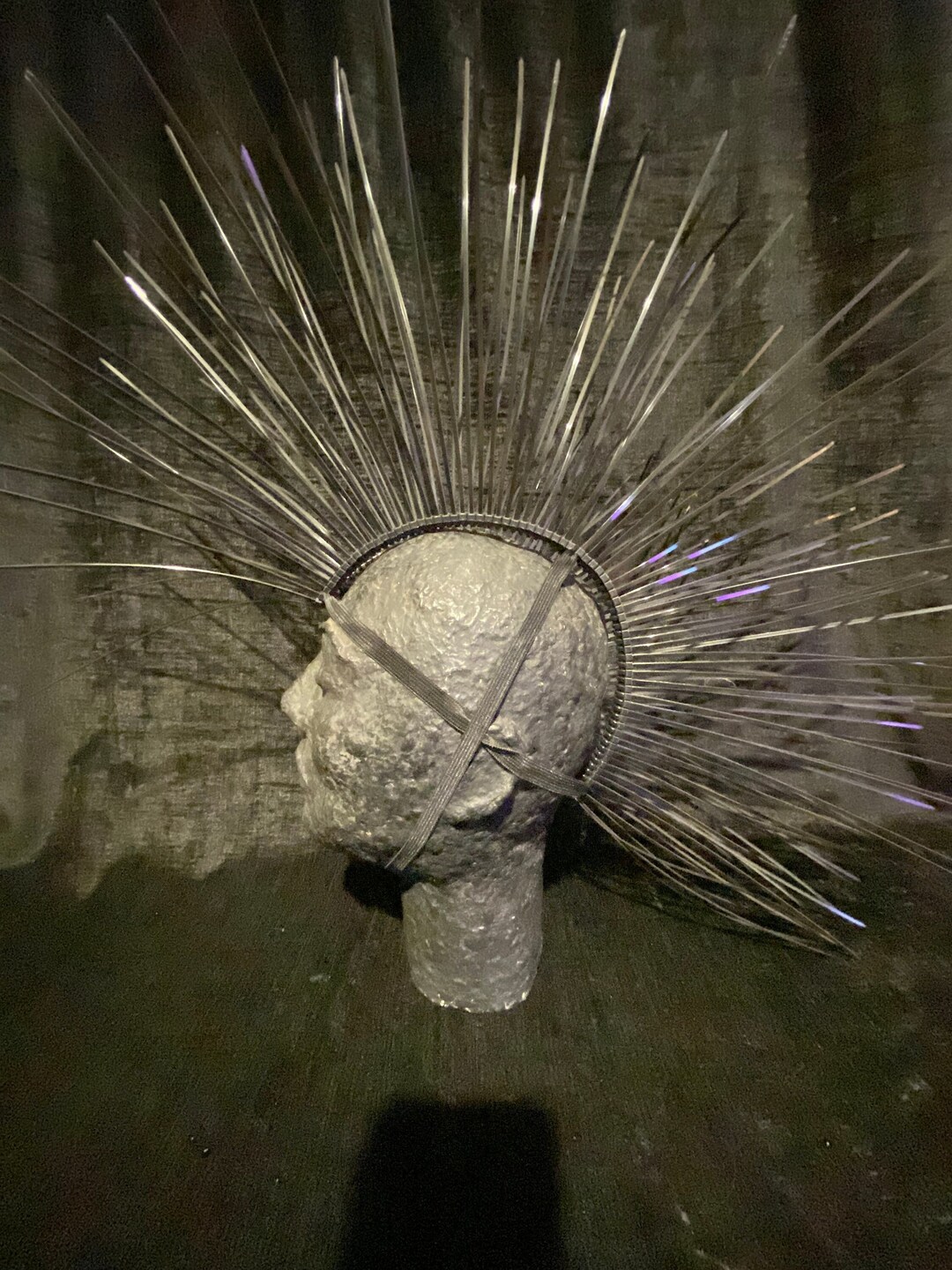 Mohawk Mohawk Sunbeam Crown, Gold Mohawk ,festival Headpiece, Burning ...