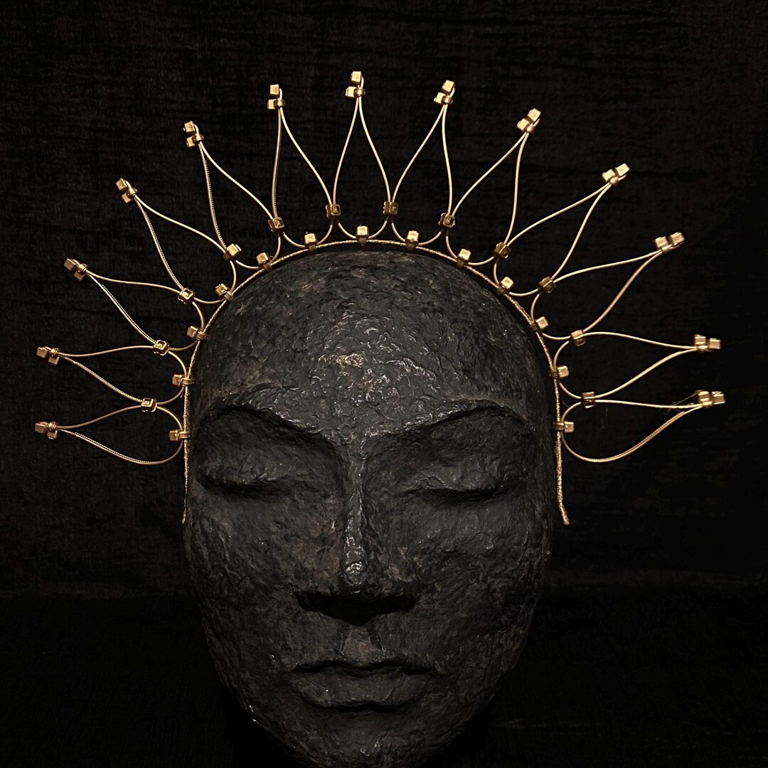 Halo Crown.golden Crown, Sunburst Crown Halo Crown, Headwear, Moon Baby ...
