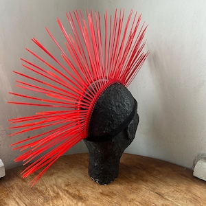 Mohawk Mohawk Sunbeam Crown, Mohawk Red ,festival Headpiece, Burning ...