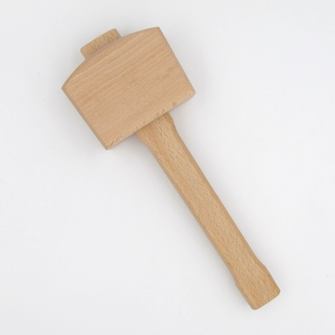 Carpenters Mallet Beech Solid Wood Head 4 and a Half Inch Hammer ...
