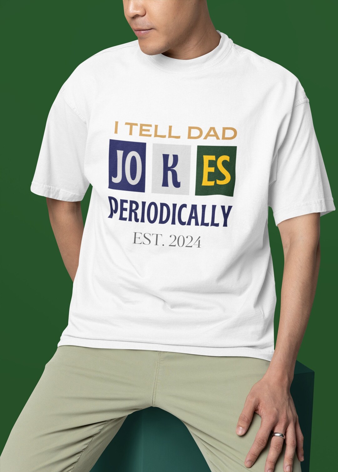 Custom Funny Dad Jokes Shirt Front & Back With Year, Personalized T ...