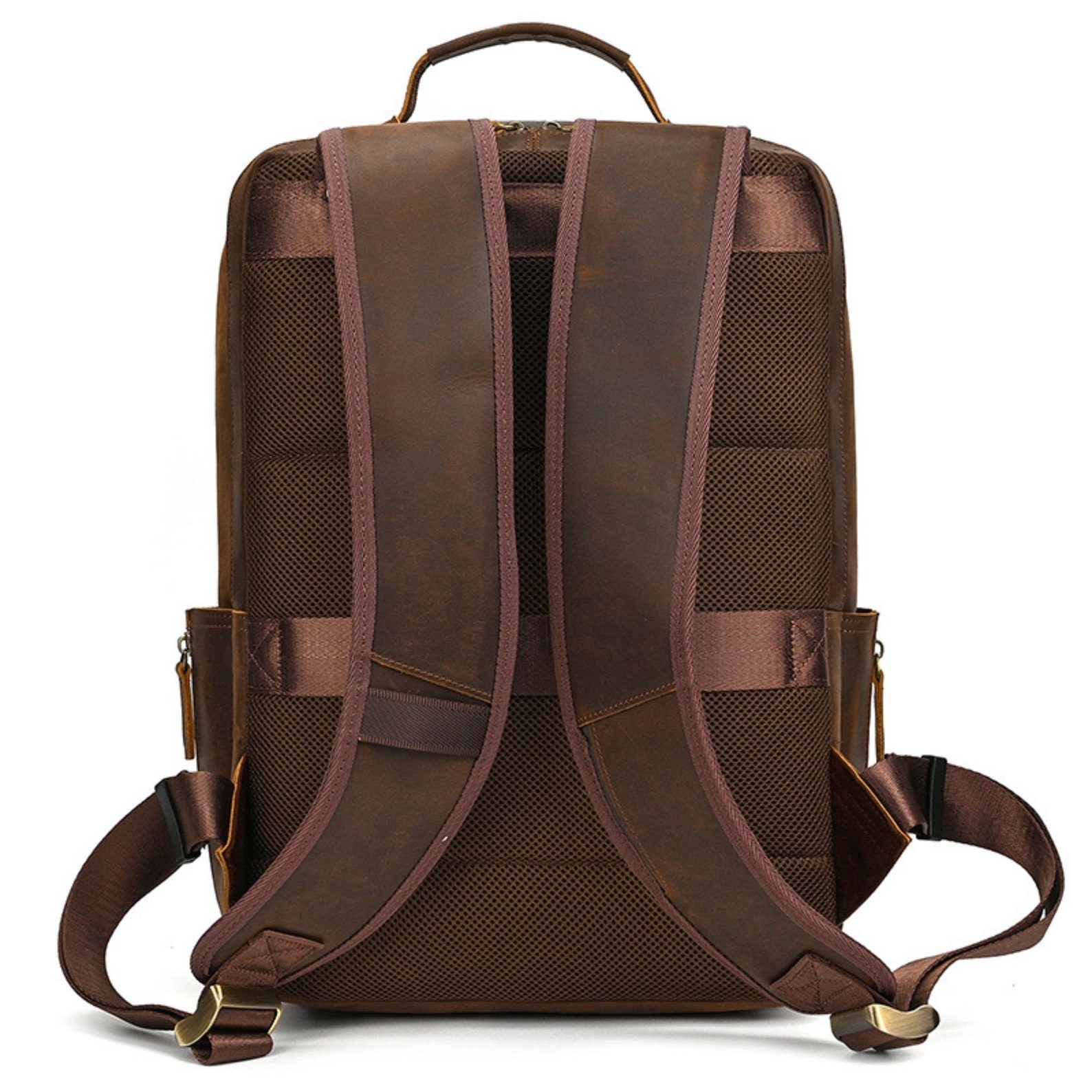 Personalized Leather Backpack, Brown Leather Backpack, Rucksack, Men ...