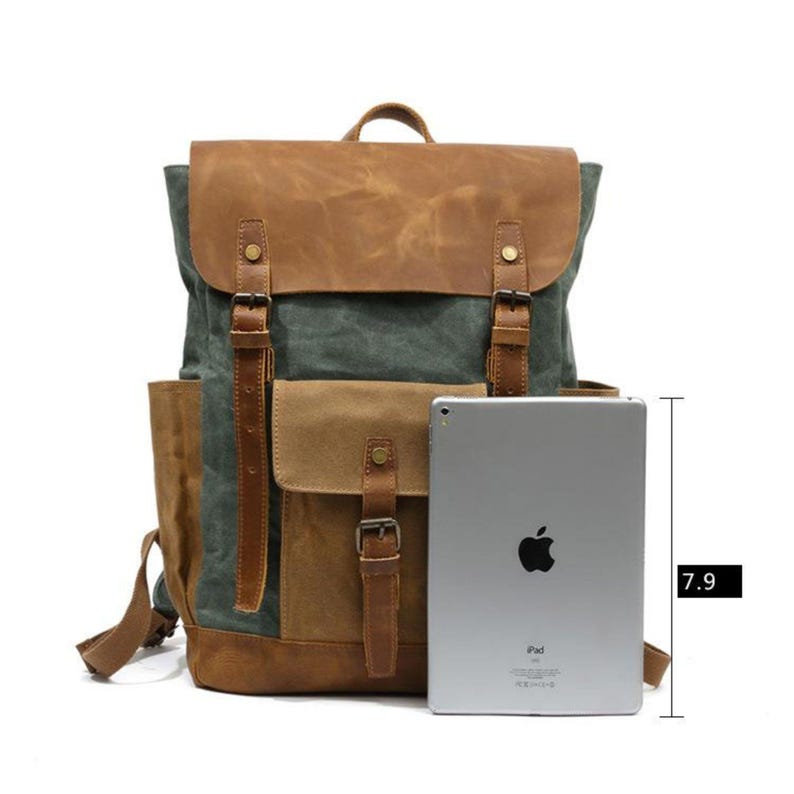 Personalized Leather Backpack, Hiking Backpack, Handmade Leather and ...