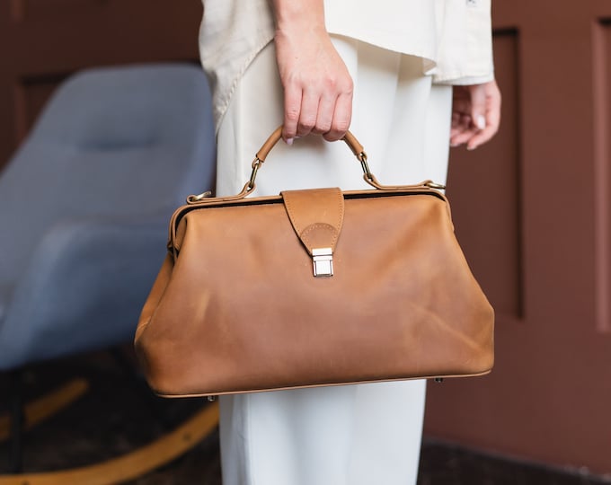 Italian Leather Medical Bag, Handmade Doctor Bag, Florence ...