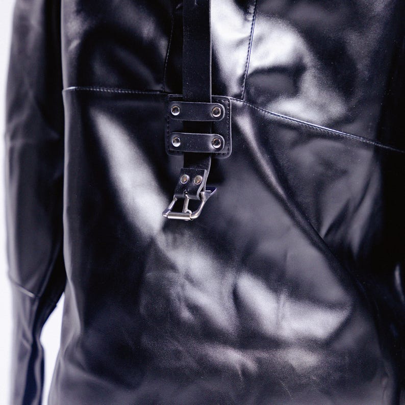 Heavy Duty Straitjacket, Black Restraint Jacket, Bondage Jacket,fetish ...