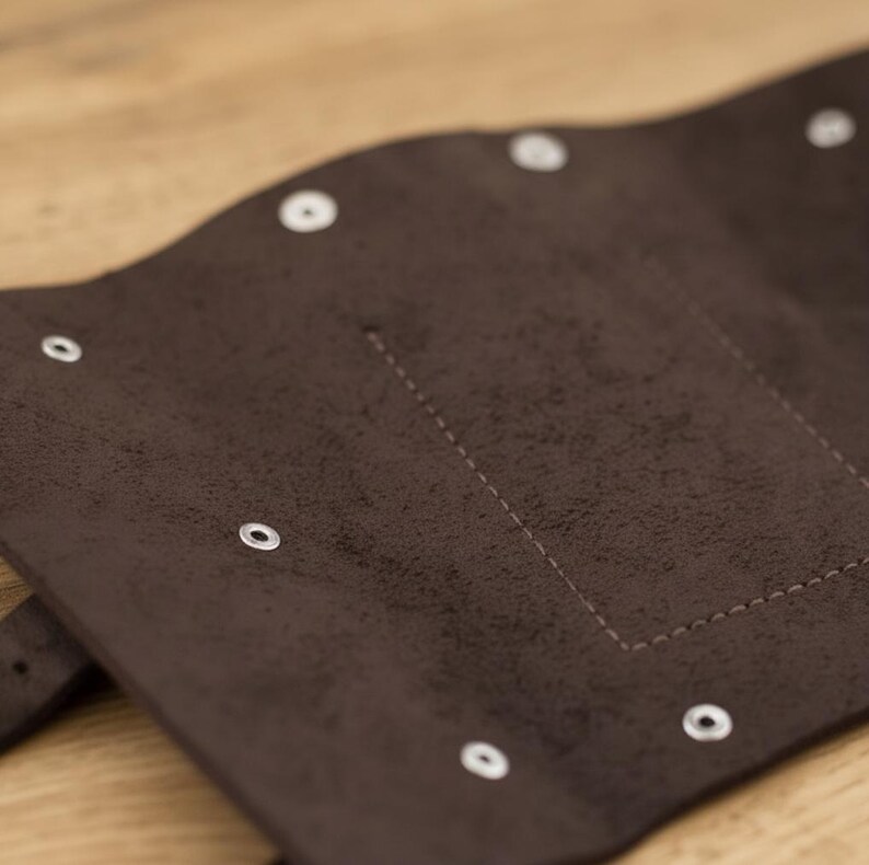 Custom Leather Wrist Wallet for Men, Leather Cuff Wallet, Personalized ...