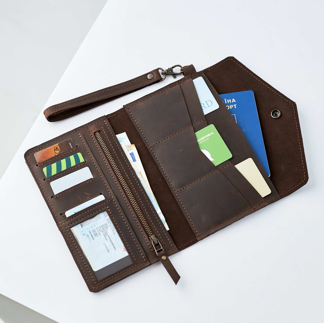Travel Wallet Organizer, Travel Wallet Passport, Leather Travel Wallet ...