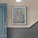 Pastel Autumn Trees Art Print, Yellow and Blue, Forest Pastel ...