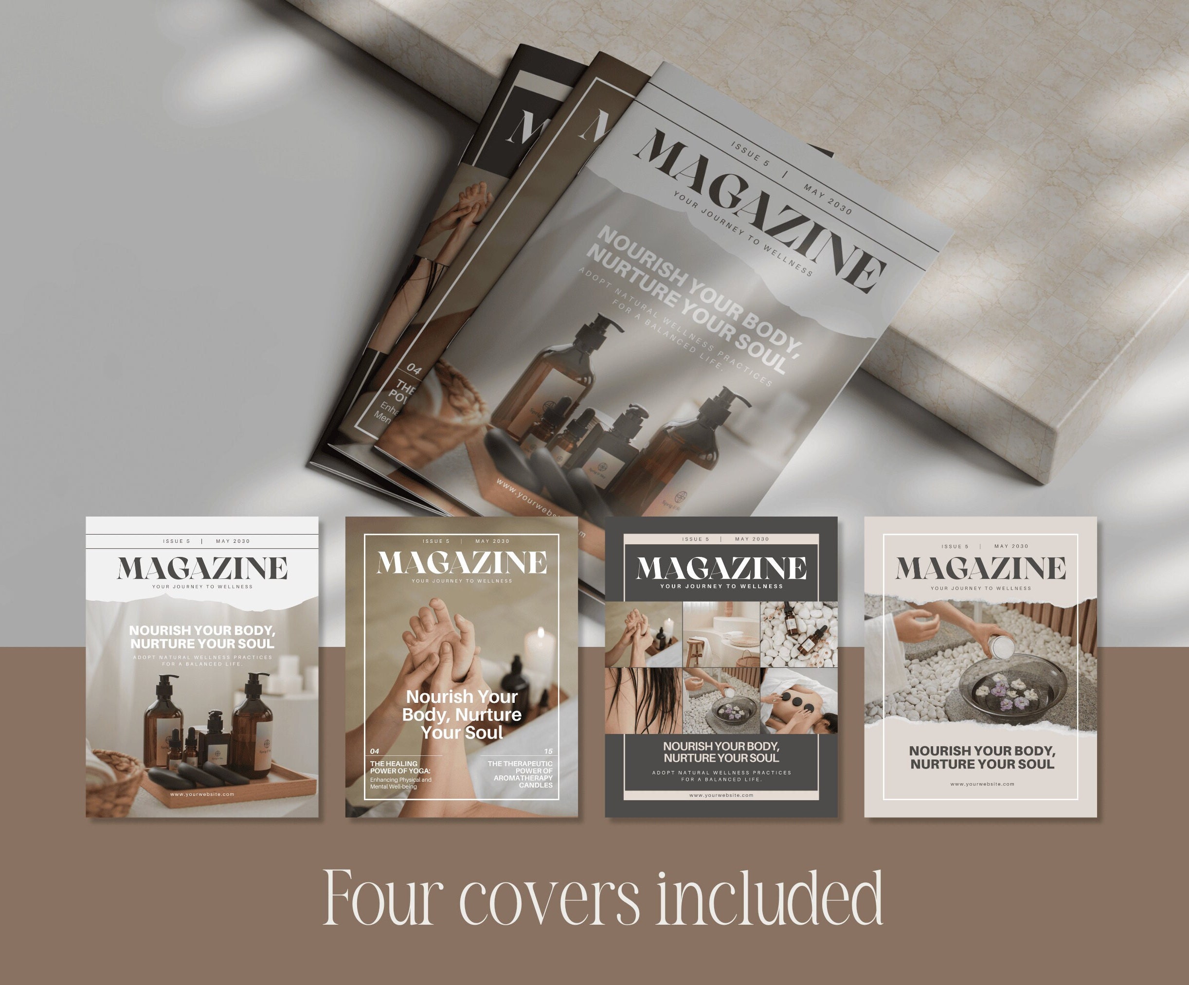 Minimalist Magazine Template | Small Business Ebook Template Canva ...