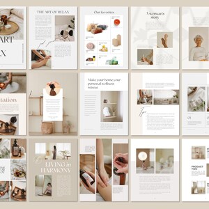 Minimalist Magazine Template | Small Business Ebook Template Canva ...