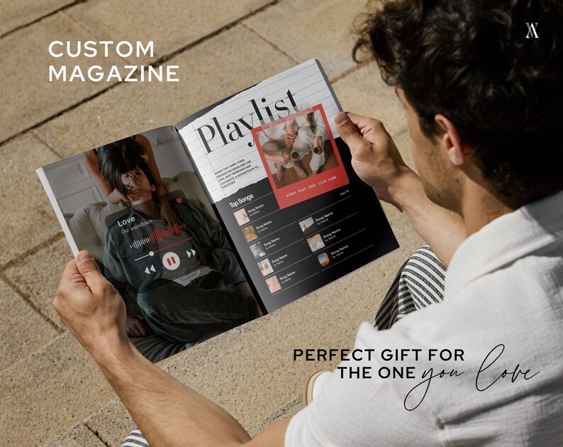 Personalized Couple Magazine Template, Vogue-style Photo Book (digital ...