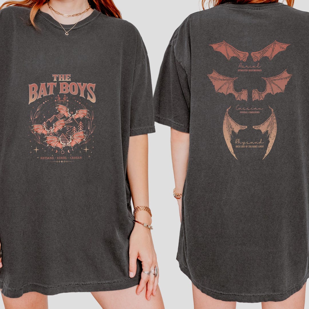 Comfort Colors Bat Boys Shirt: Vintage Bookish Tee - Etsy