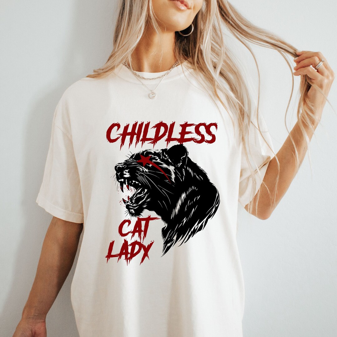 Comfort Colors Childless Cat Ladies Shirt, Childless Cat Lady T-shirt ...