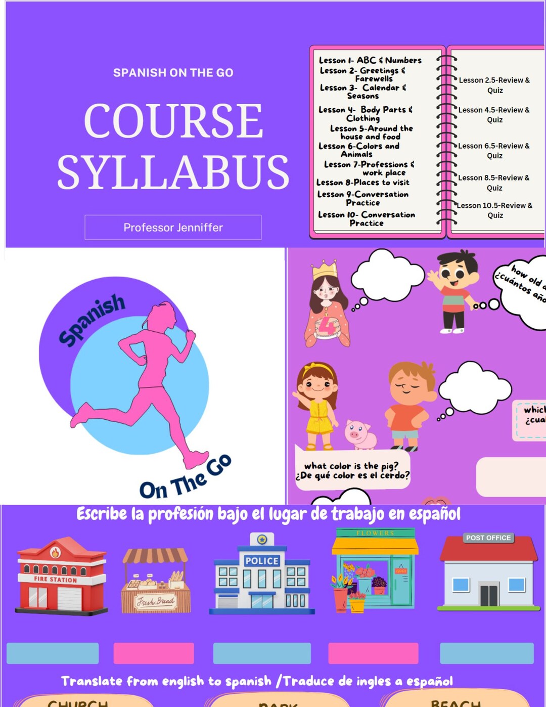 Digital Quick and Easy Guided Printable PDF Spanish Lessons - Etsy