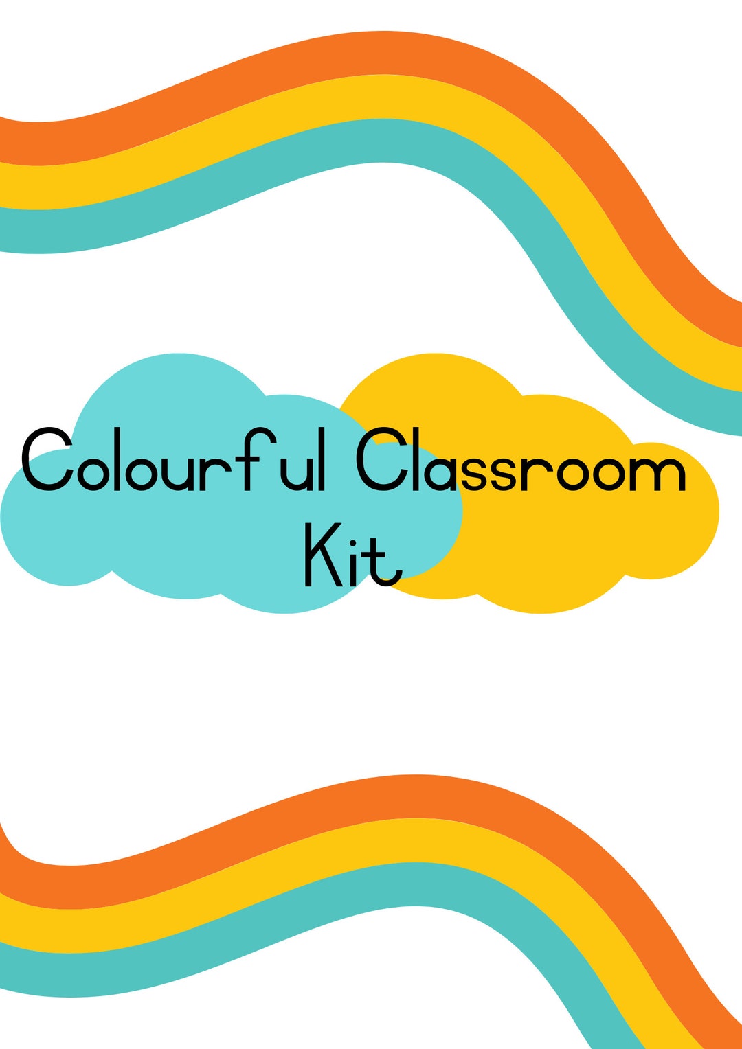 Colourful Theme Classroom Kit - Etsy