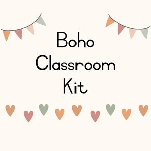 Boho Themed Classroom Kit - Etsy