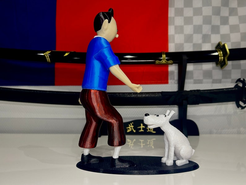Tintin and Snowy Printed in 3D. - Etsy