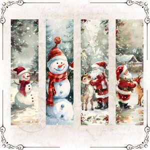 Printable Bookmarks, Winter Printable Bookmarks, Christmas Printable ...