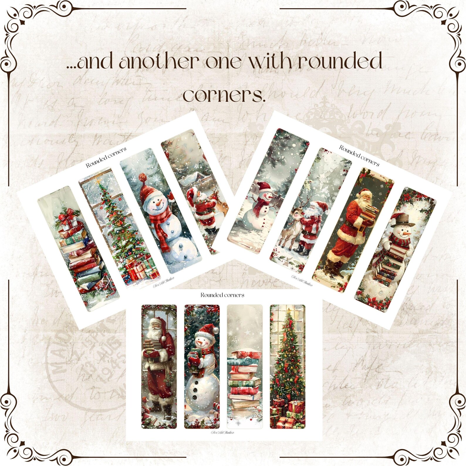 Printable Bookmarks, Winter Printable Bookmarks, Christmas Printable ...