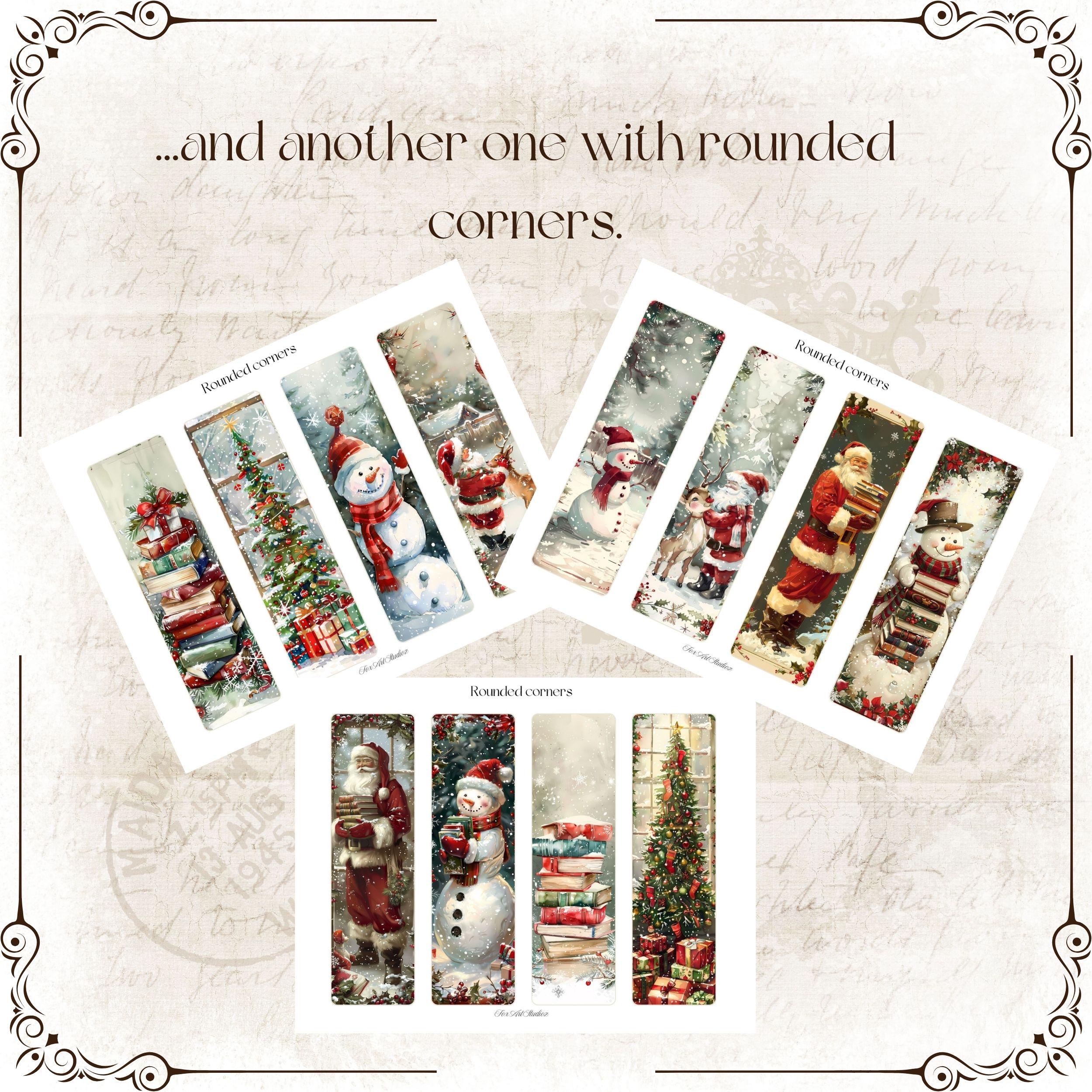 Printable Bookmarks, Winter Printable Bookmarks, Christmas Printable ...