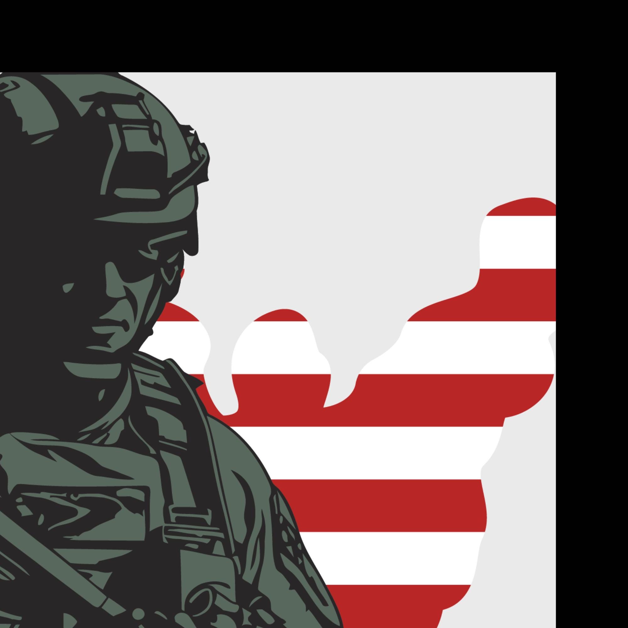 3D Us Army SVG, Soldier Silhouette SVG , Military Shadow Box Army ...