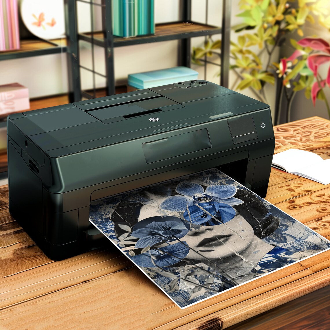 Indigo Dreams 20 Portrait Papers, Digital Art, Scrapbooking, Junk ...